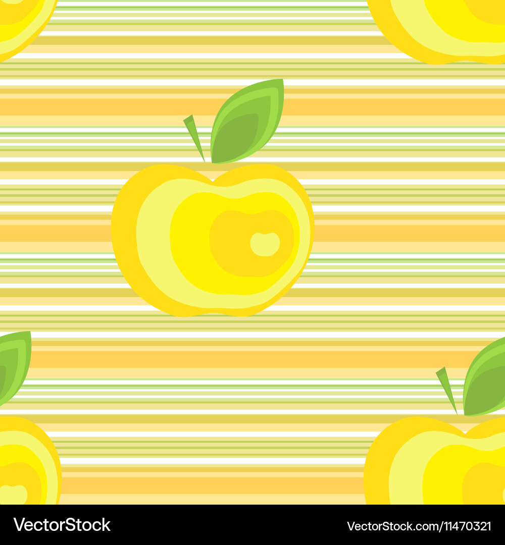 Seamless apple background pattern Royalty Free Vector Image