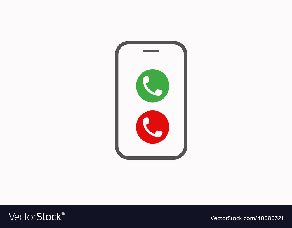 Smartphone call icon Royalty Free Vector Image