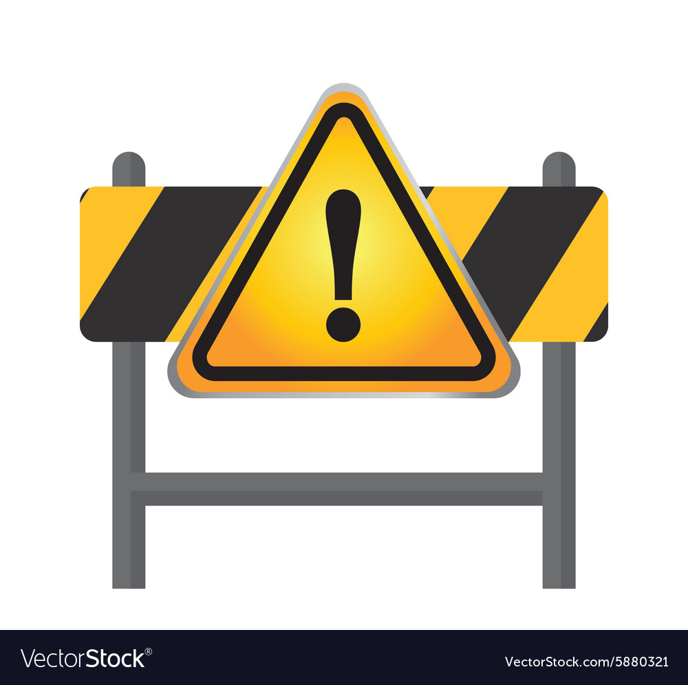 Warning sign design Royalty Free Vector Image - VectorStock
