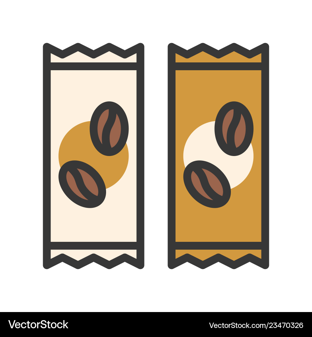 3 in 1 coffee coffee related filled style Vector Image