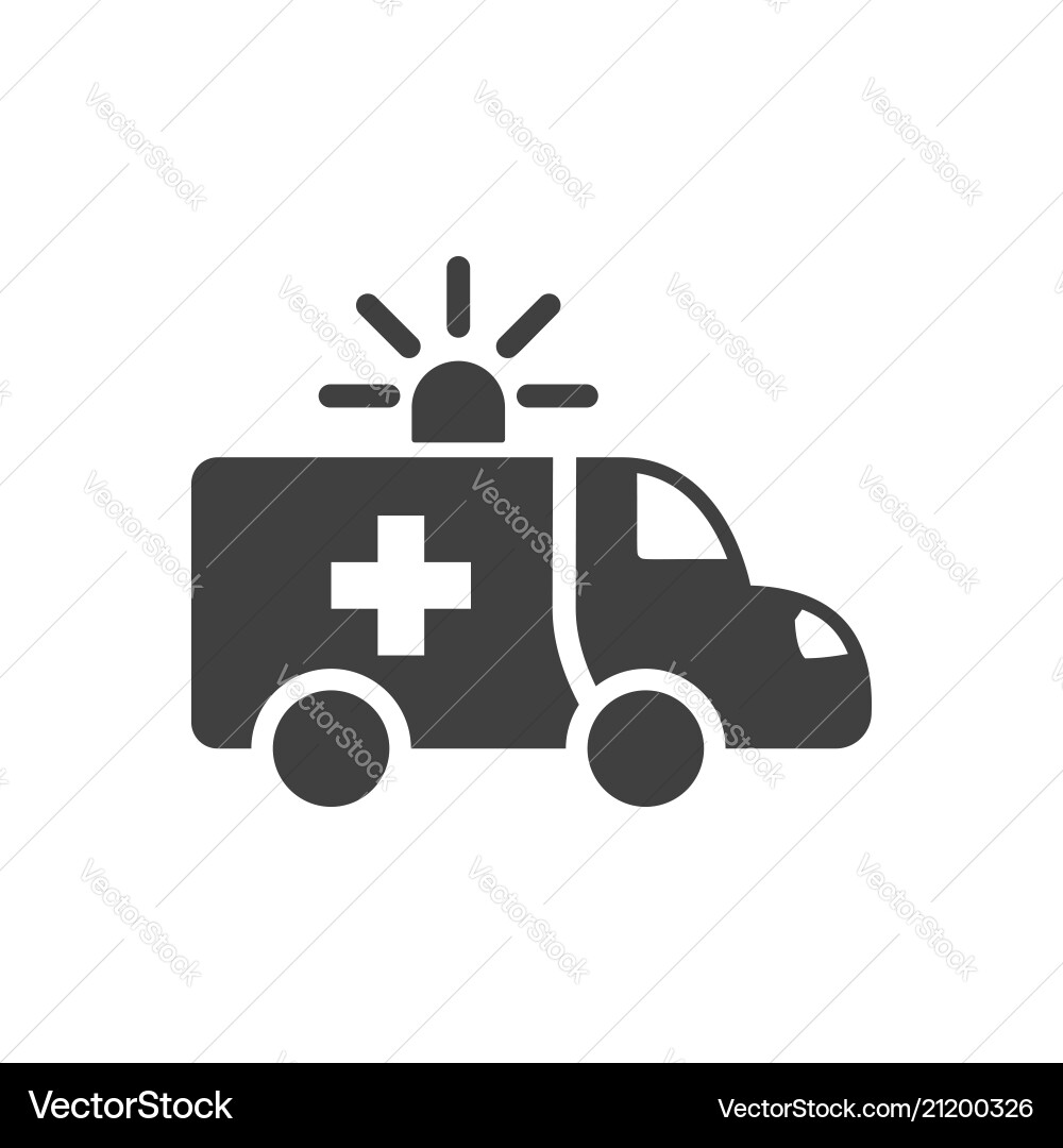 Ambulance car icon Royalty Free Vector Image - VectorStock