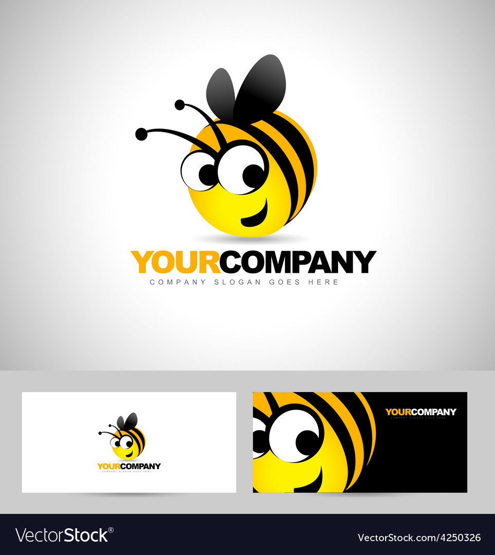Bee logo design concept Royalty Free Vector Image Bee logo design concept Royalty Free Vector Image