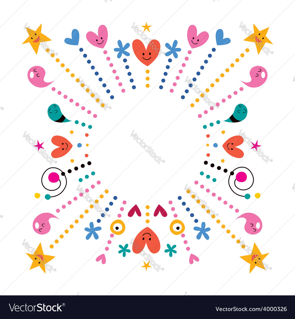 Fun explosion frame Royalty Free Vector Image - VectorStock