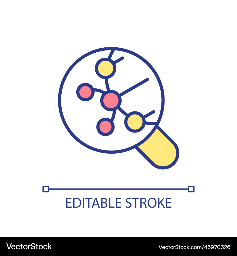 Genome structure research rgb color icon Vector Image