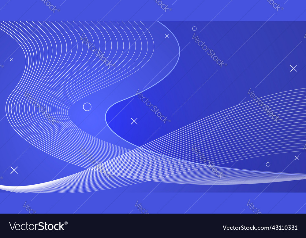 Abstract motion wave gradient line background Vector Image