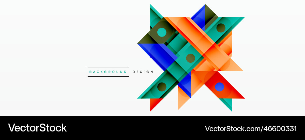 Bright colorful straight lines geometric abstract Vector Image