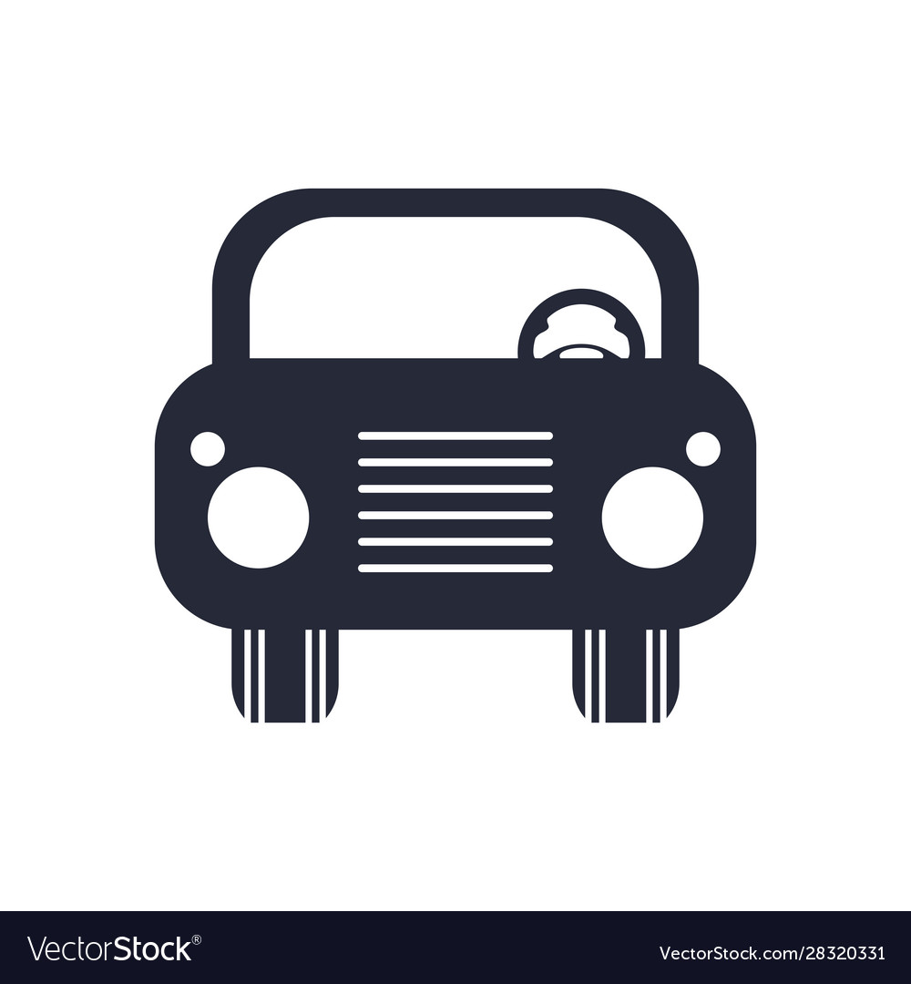 Car vehicle flat style icon Royalty Free Vector Image