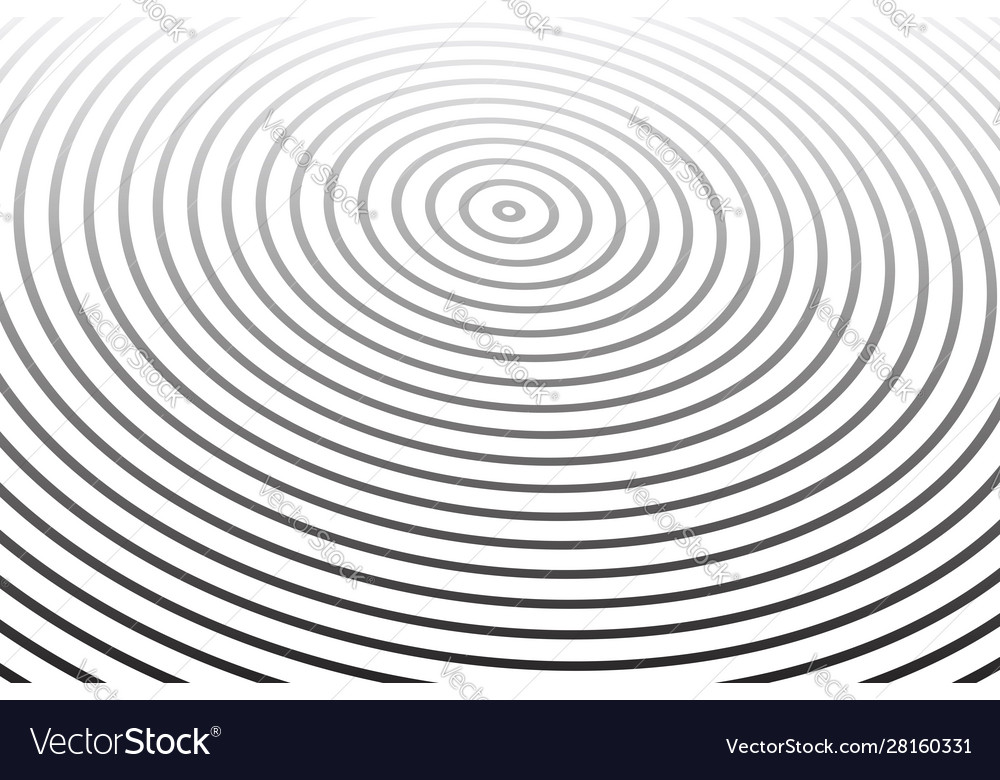 Concentric rings pattern Royalty Free Vector Image