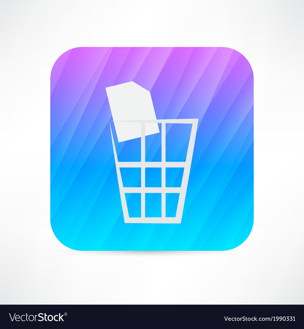 Dustbin icon Royalty Free Vector Image - VectorStock