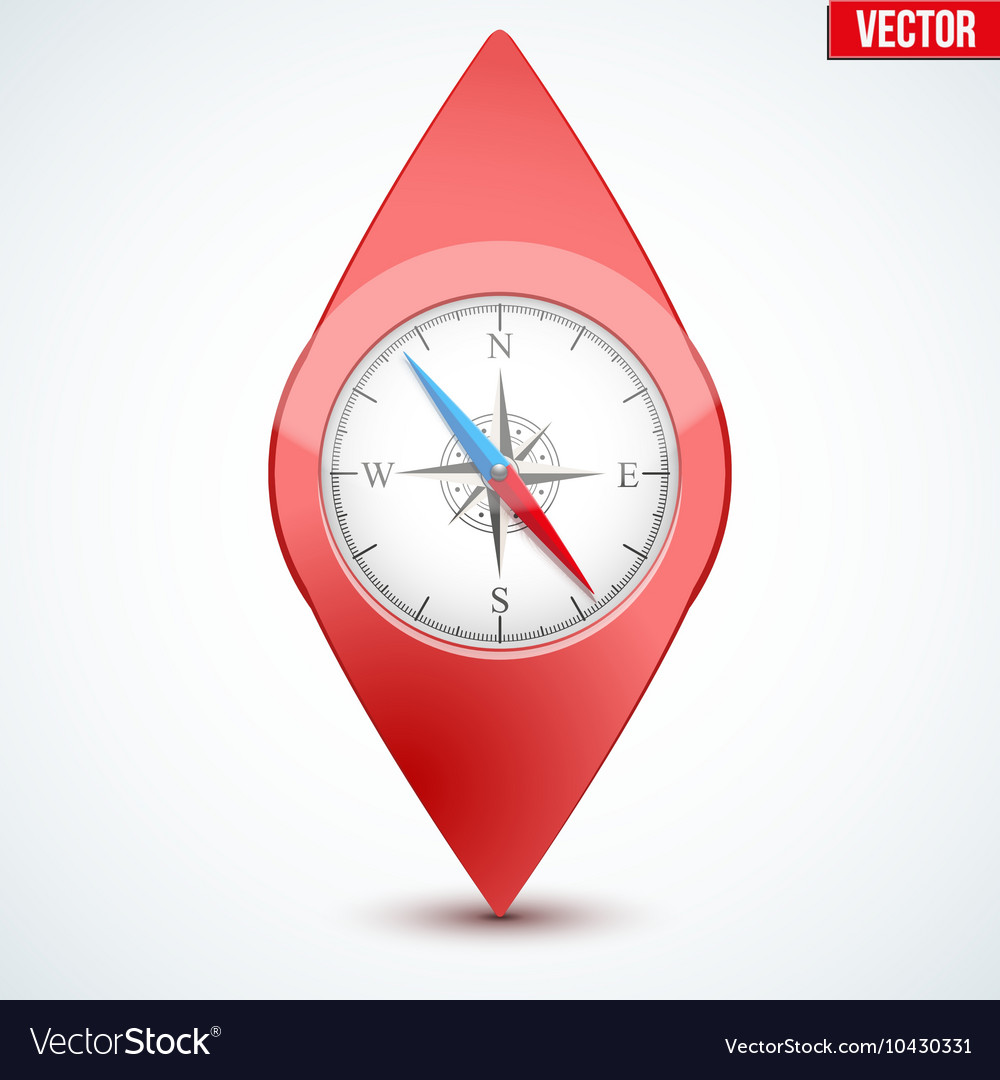 Pointer target for map Royalty Free Vector Image