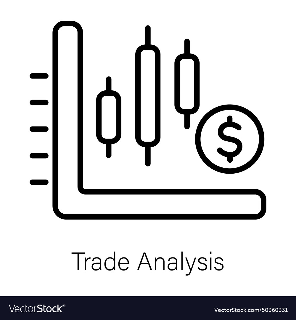 Trade analysis Royalty Free Vector Image - VectorStock