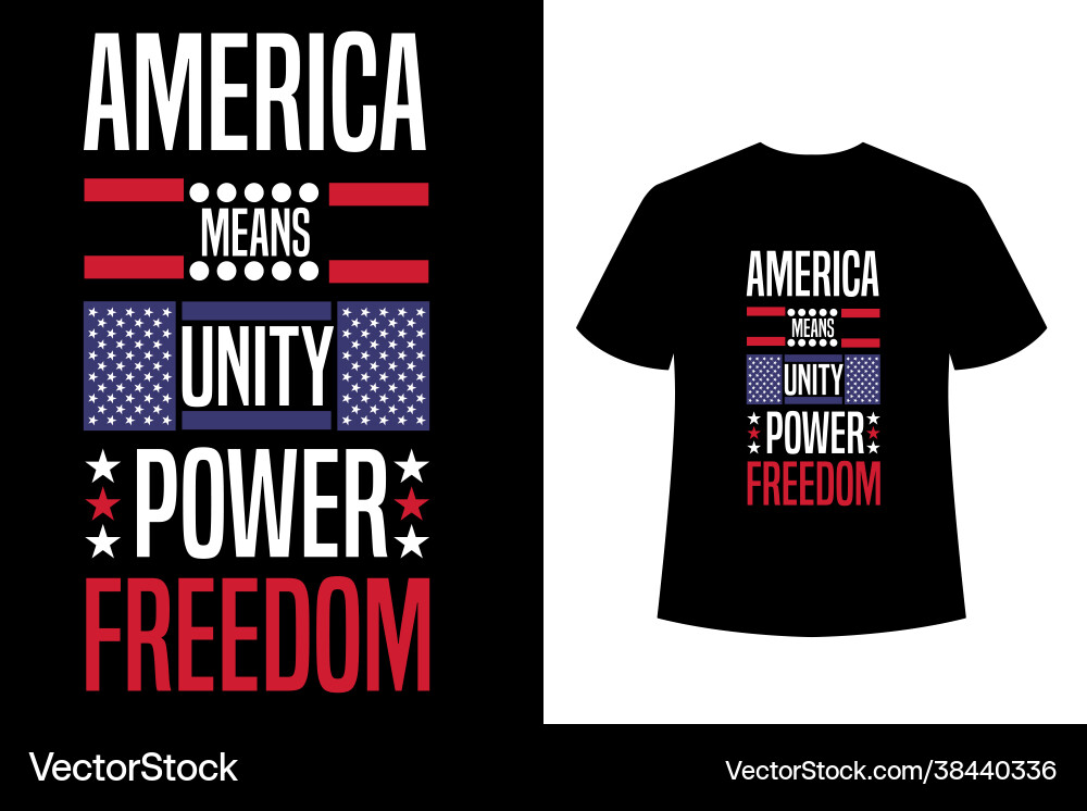 American typography t-shirt design Royalty Free Vector Image
