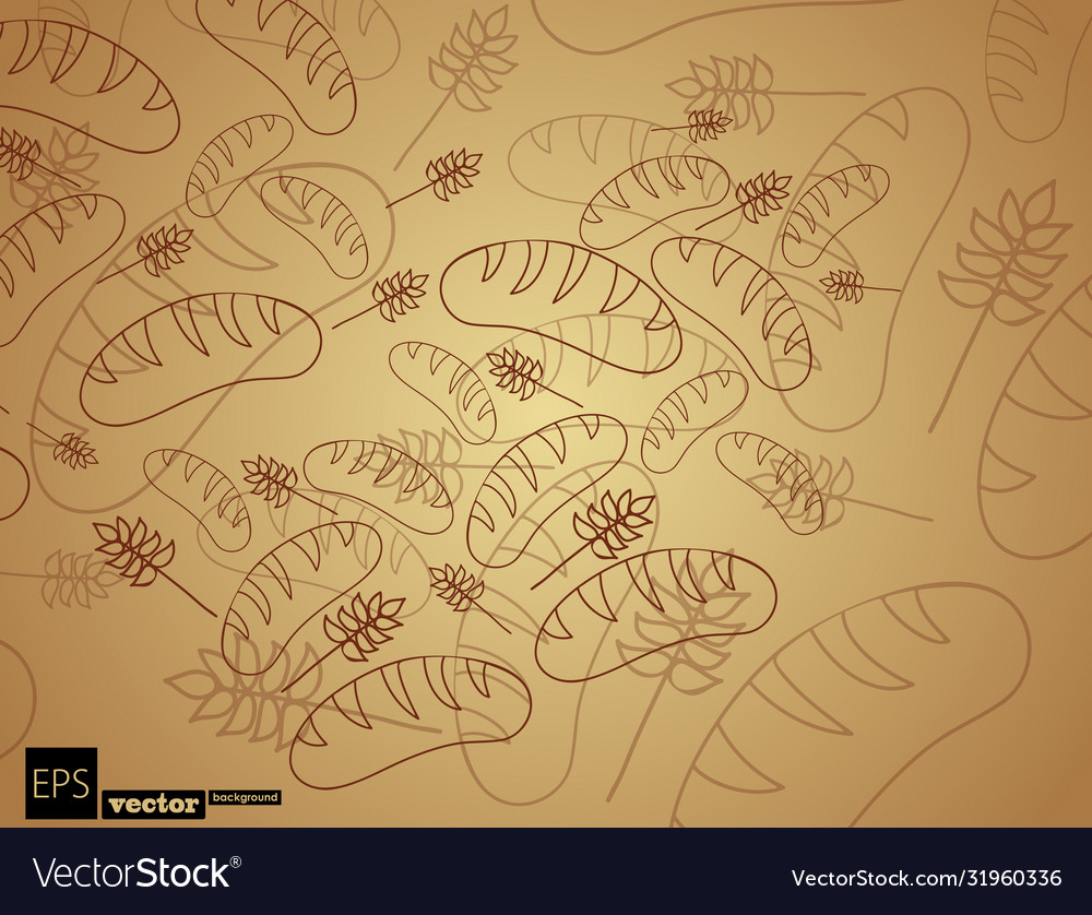 Baking bread frame Royalty Free Vector Image - VectorStock