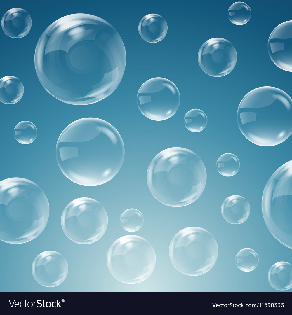 Bubbles background Royalty Free Vector Image - VectorStock