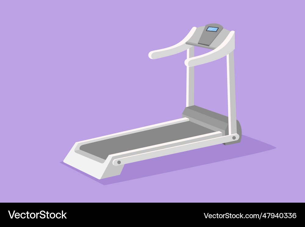 Cartoon flat style drawing professional treadmill Vector Image