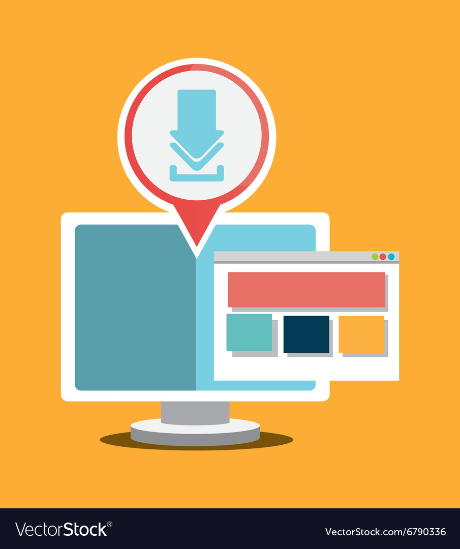 Computing security system Royalty Free Vector Image