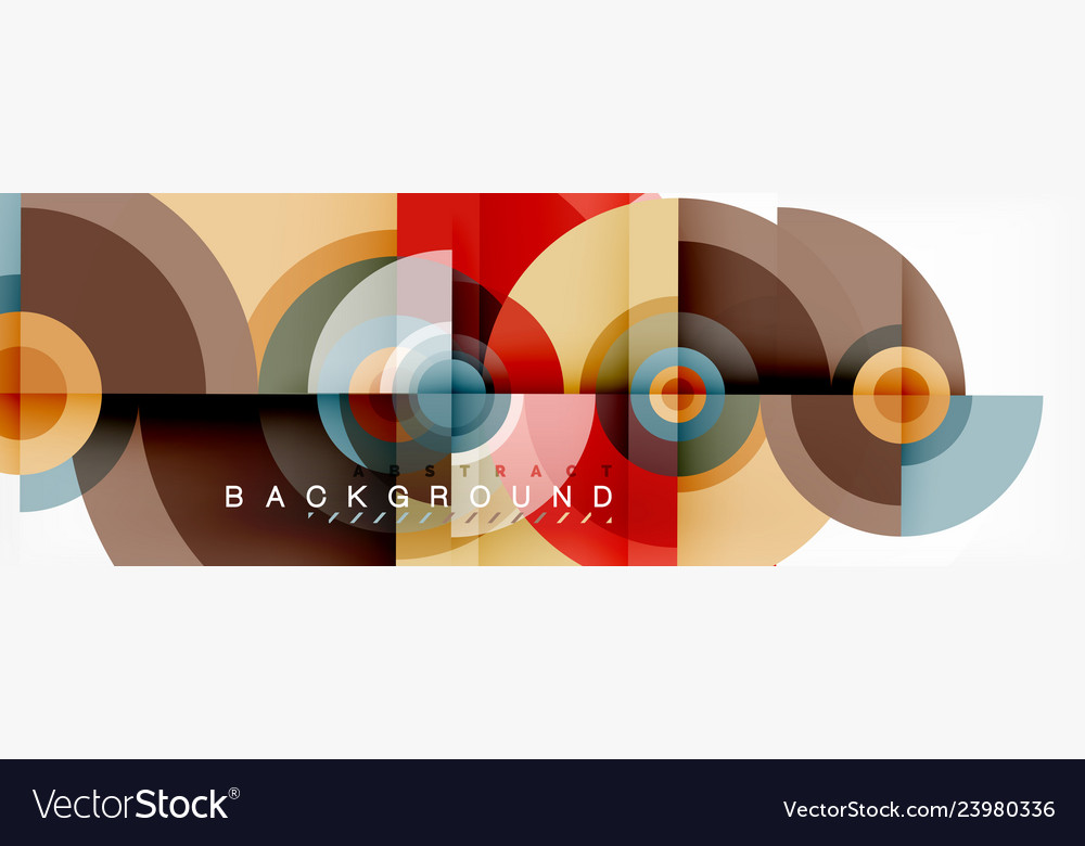 Geometric circle abstract background creative Vector Image