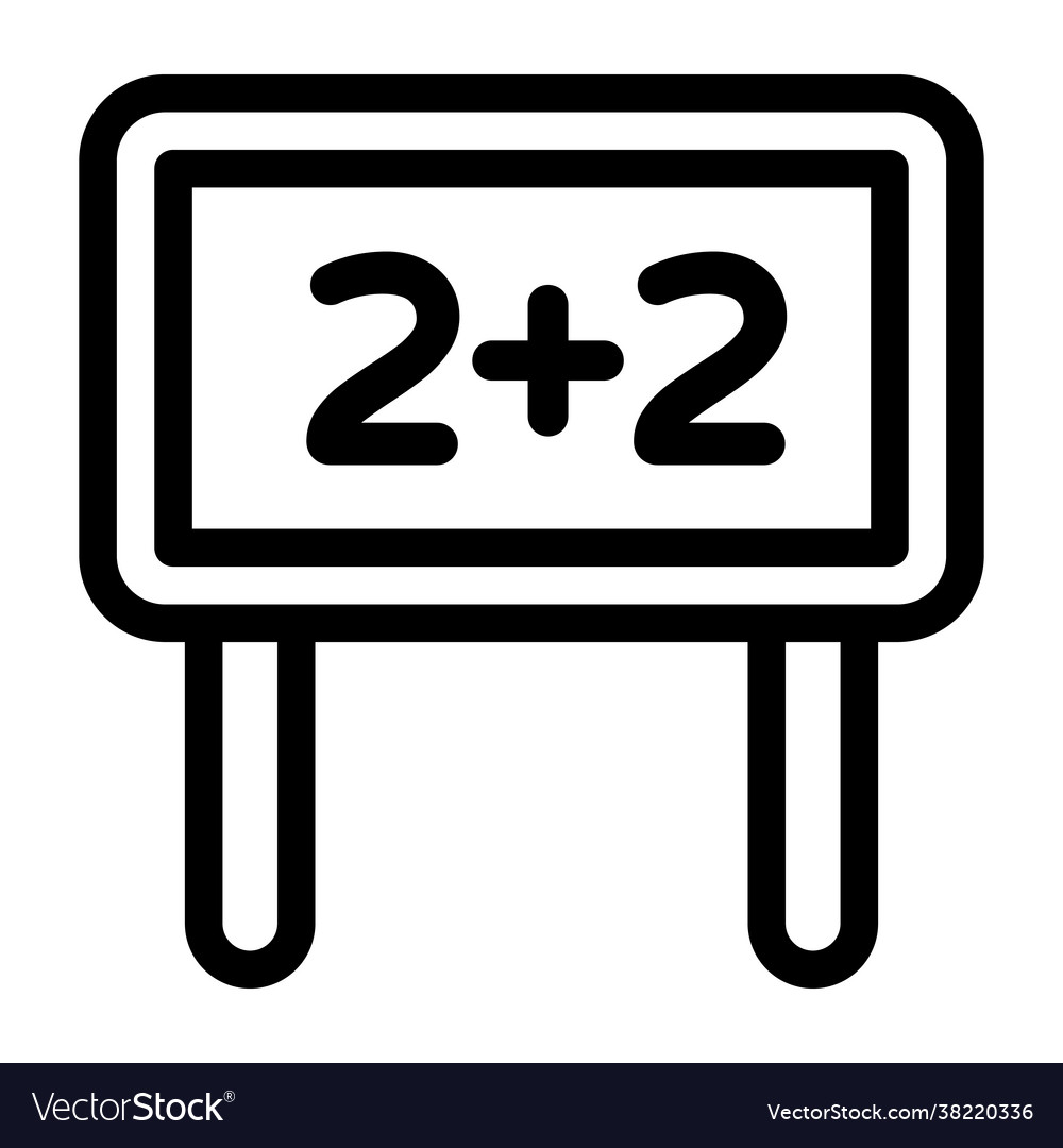 Maths lecture Royalty Free Vector Image - VectorStock