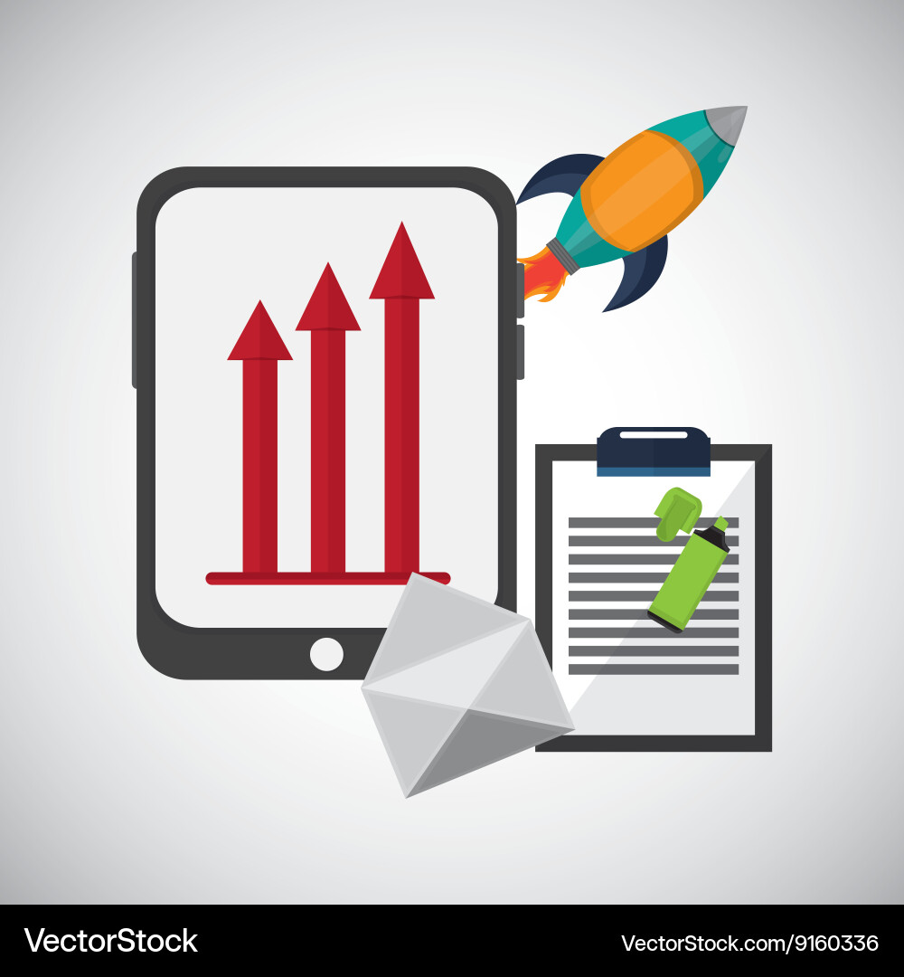 Profit design communication concept colorful Vector Image