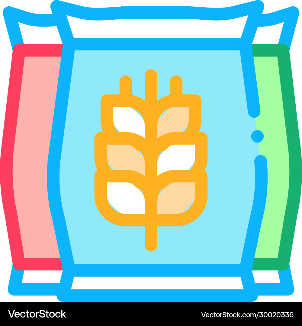 Wheat bags icon outline Royalty Free Vector Image