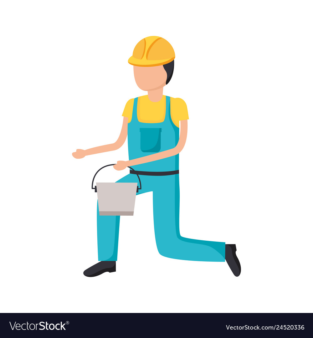 Worker construction tool Royalty Free Vector Image