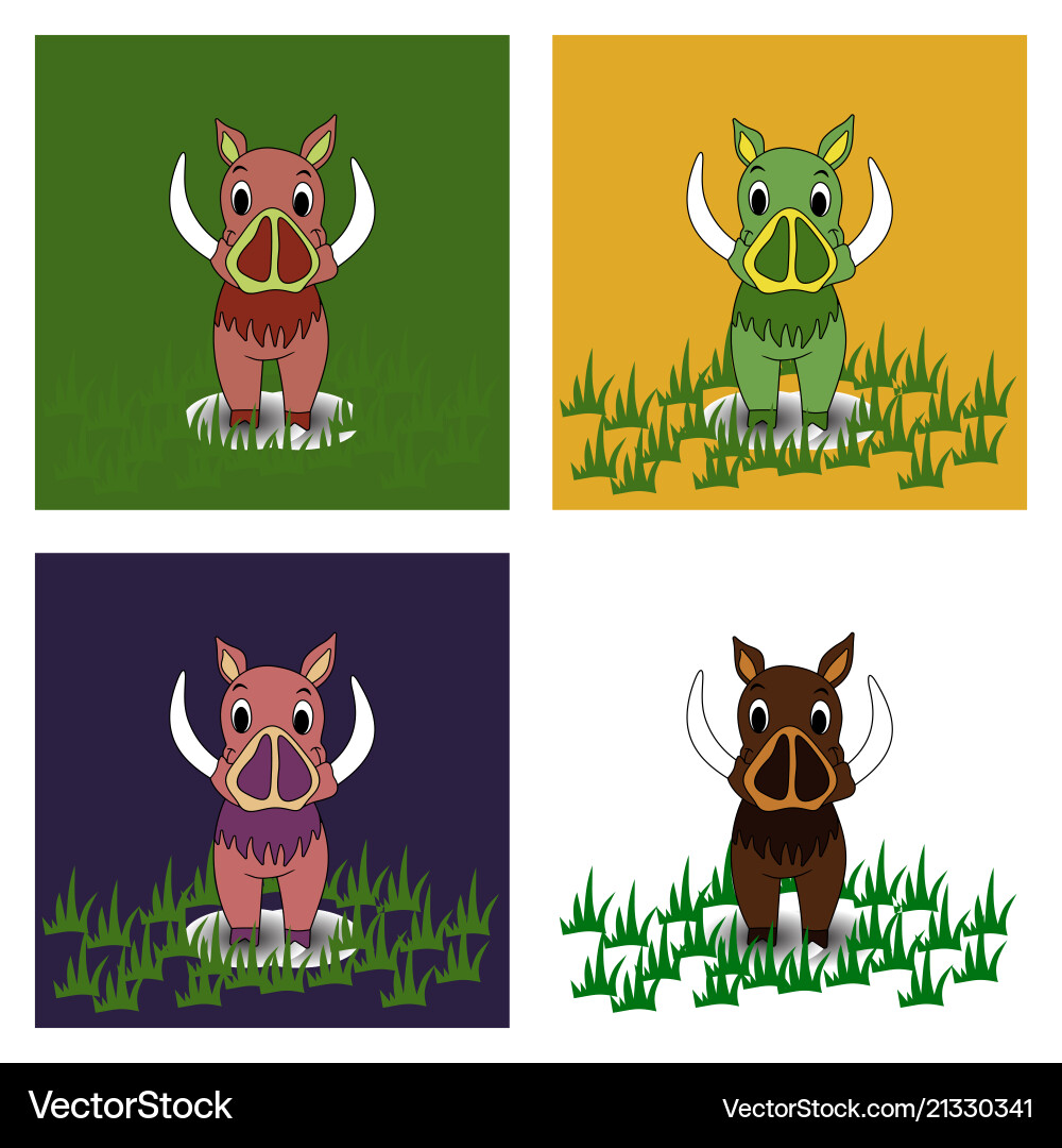Boar on a background Royalty Free Vector Image