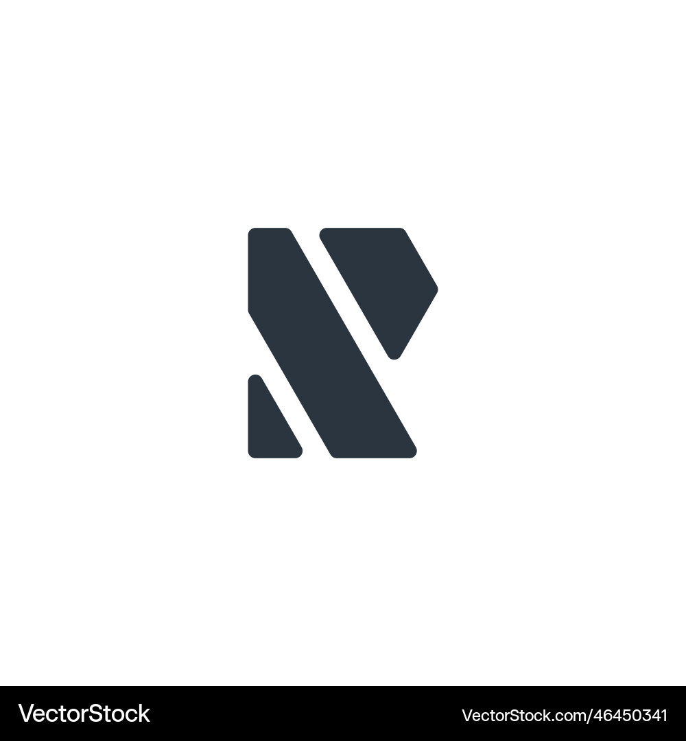 Creative and minimalist letter r logo design Vector Image