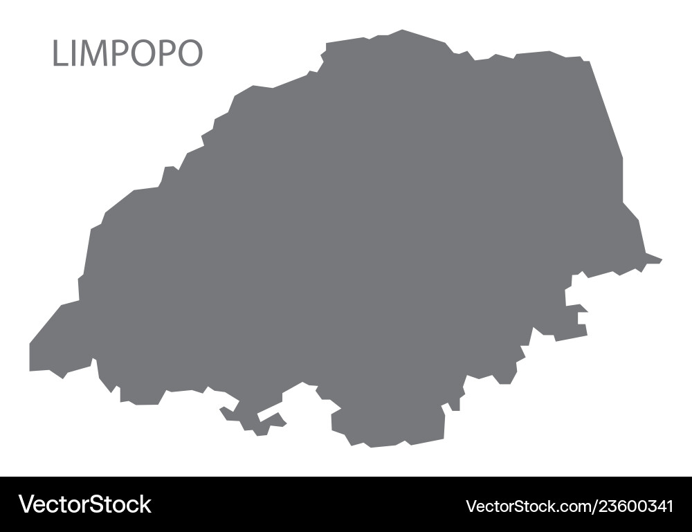 Limpopo south africa map grey Royalty Free Vector Image