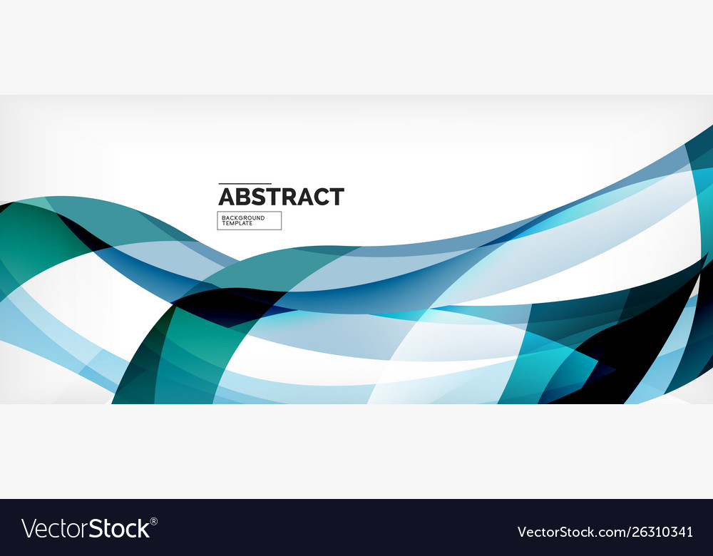 Linear wave web template Royalty Free Vector Image