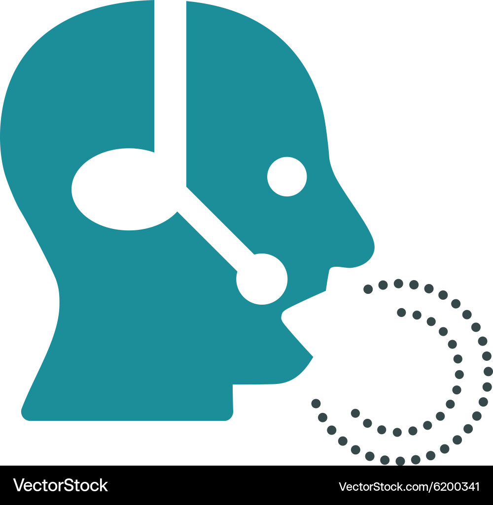 Operator speech icon Royalty Free Vector Image