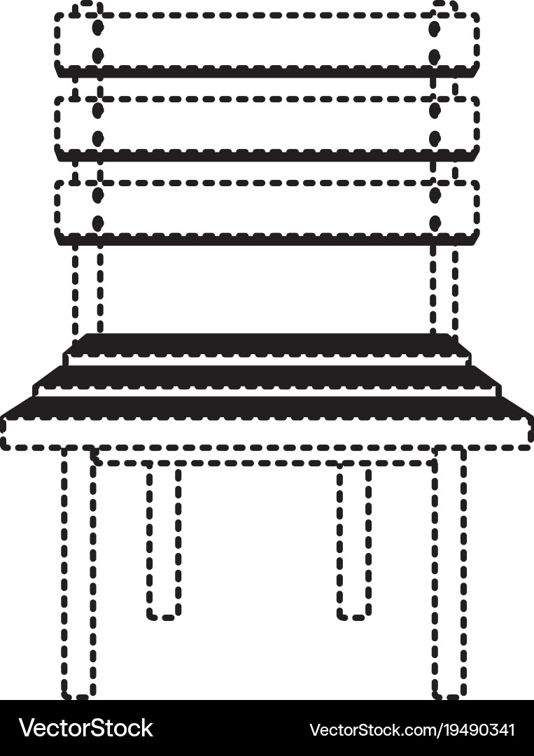 Wooden chair isolated Royalty Free Vector Image