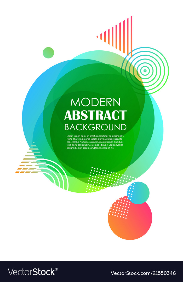 Abstract green gradient geometric pattern design Vector Image