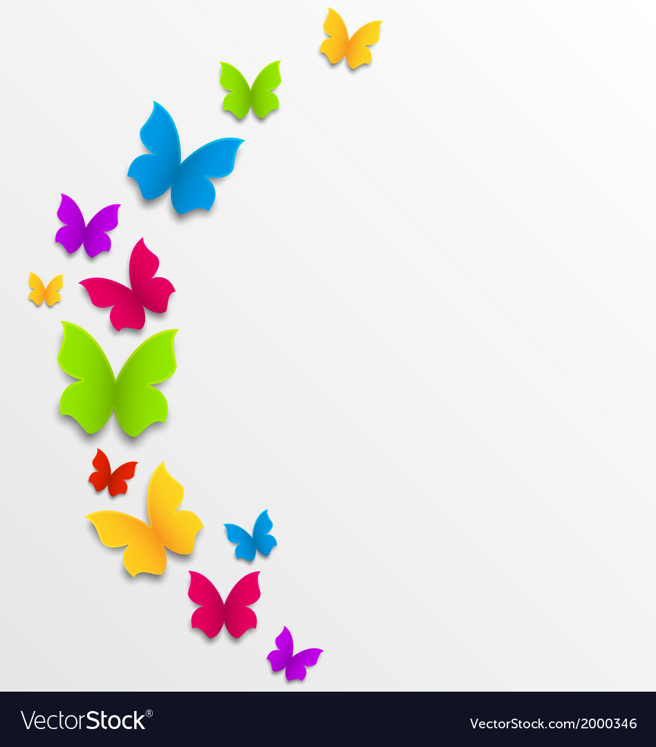 Abstract spring background with rainbow Royalty Free Vector