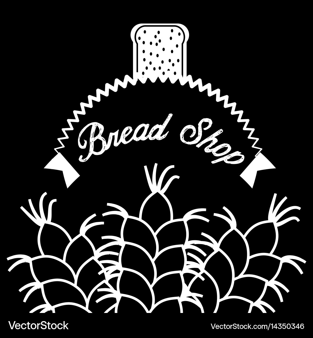Bread shop wheat product poster Royalty Free Vector Image