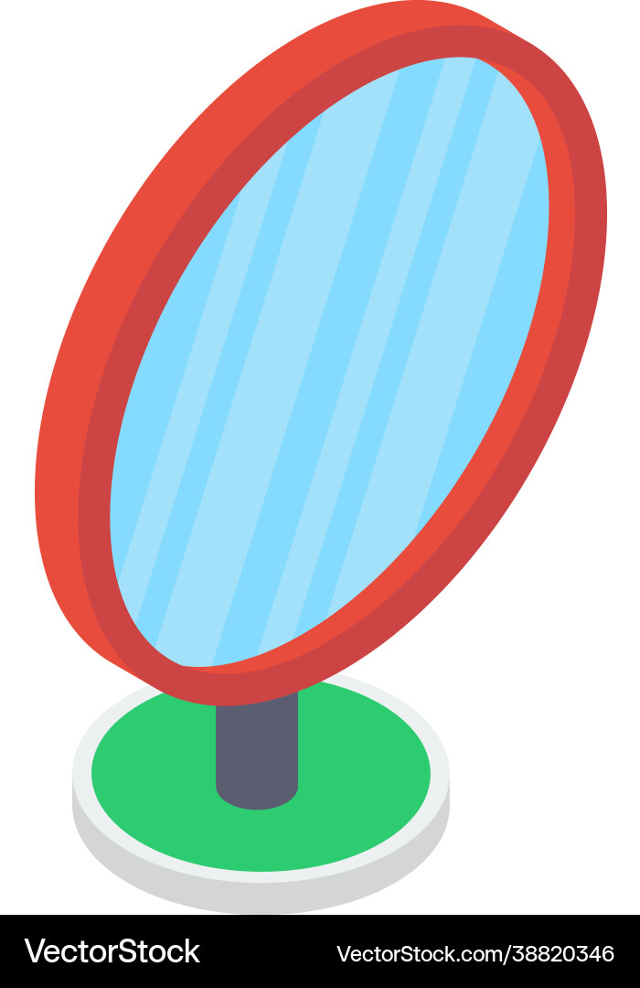 Hand mirror Royalty Free Vector Image - VectorStock