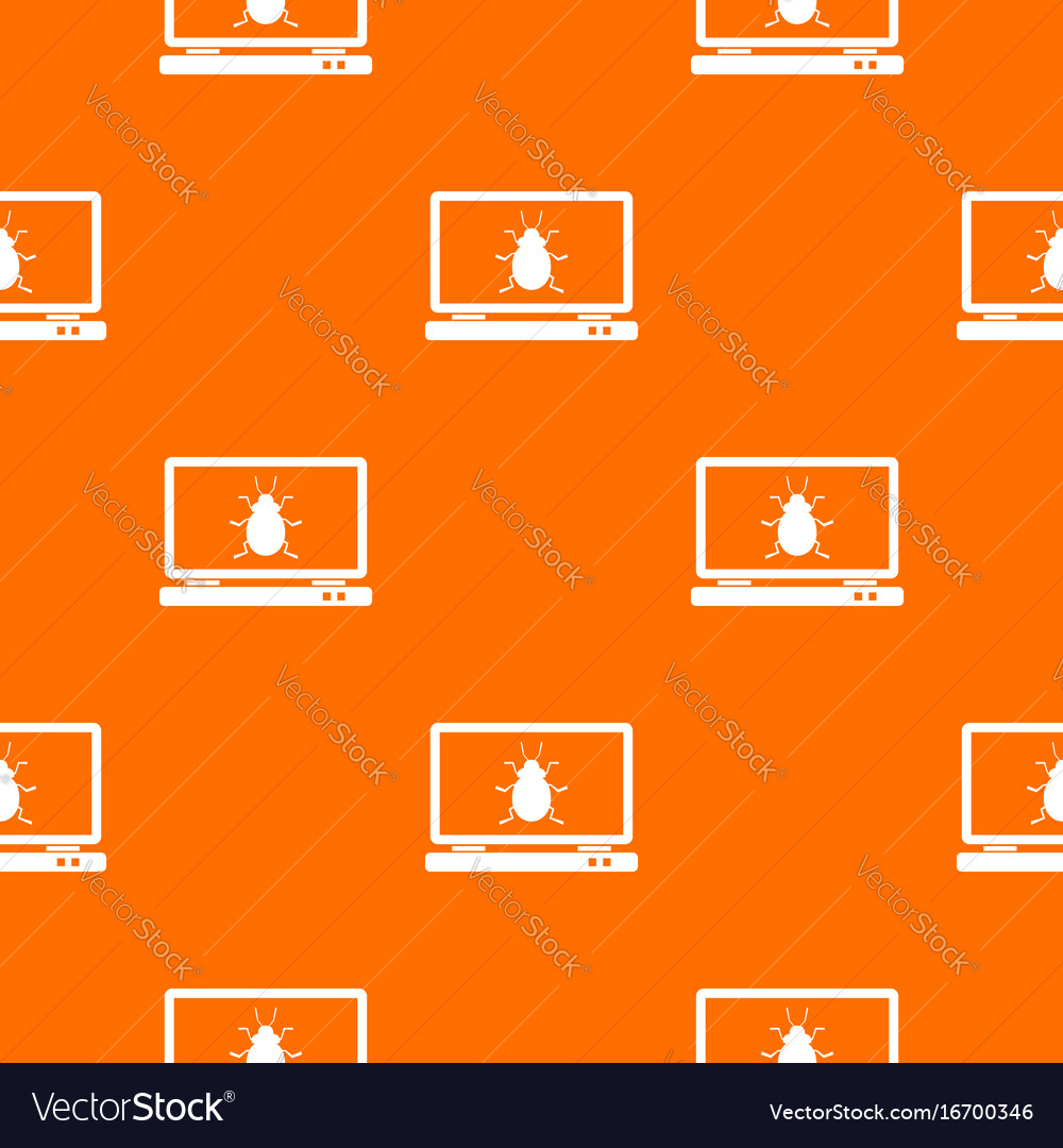Laptop pattern seamless Royalty Free Vector Image