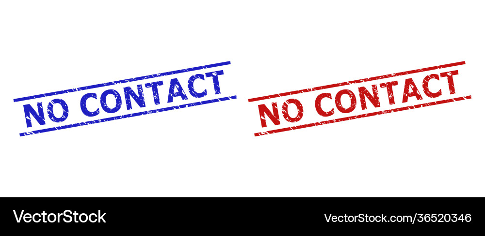 No contact stamps with grunge surface and parallel