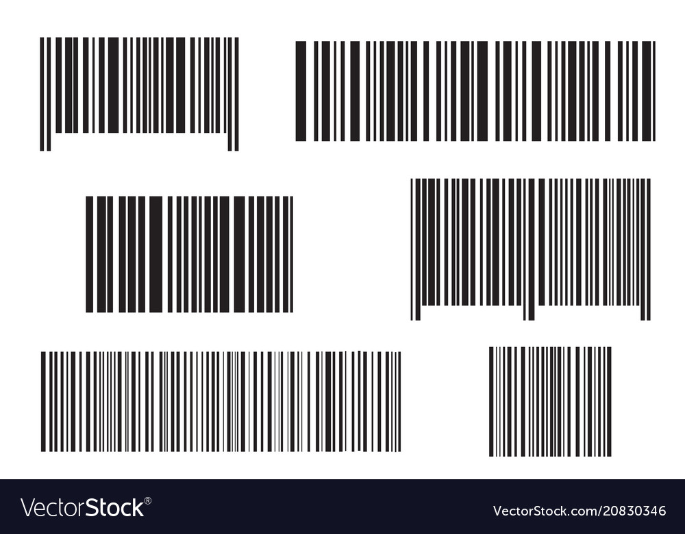 Realistic bar code icon a modern simple flat Vector Image