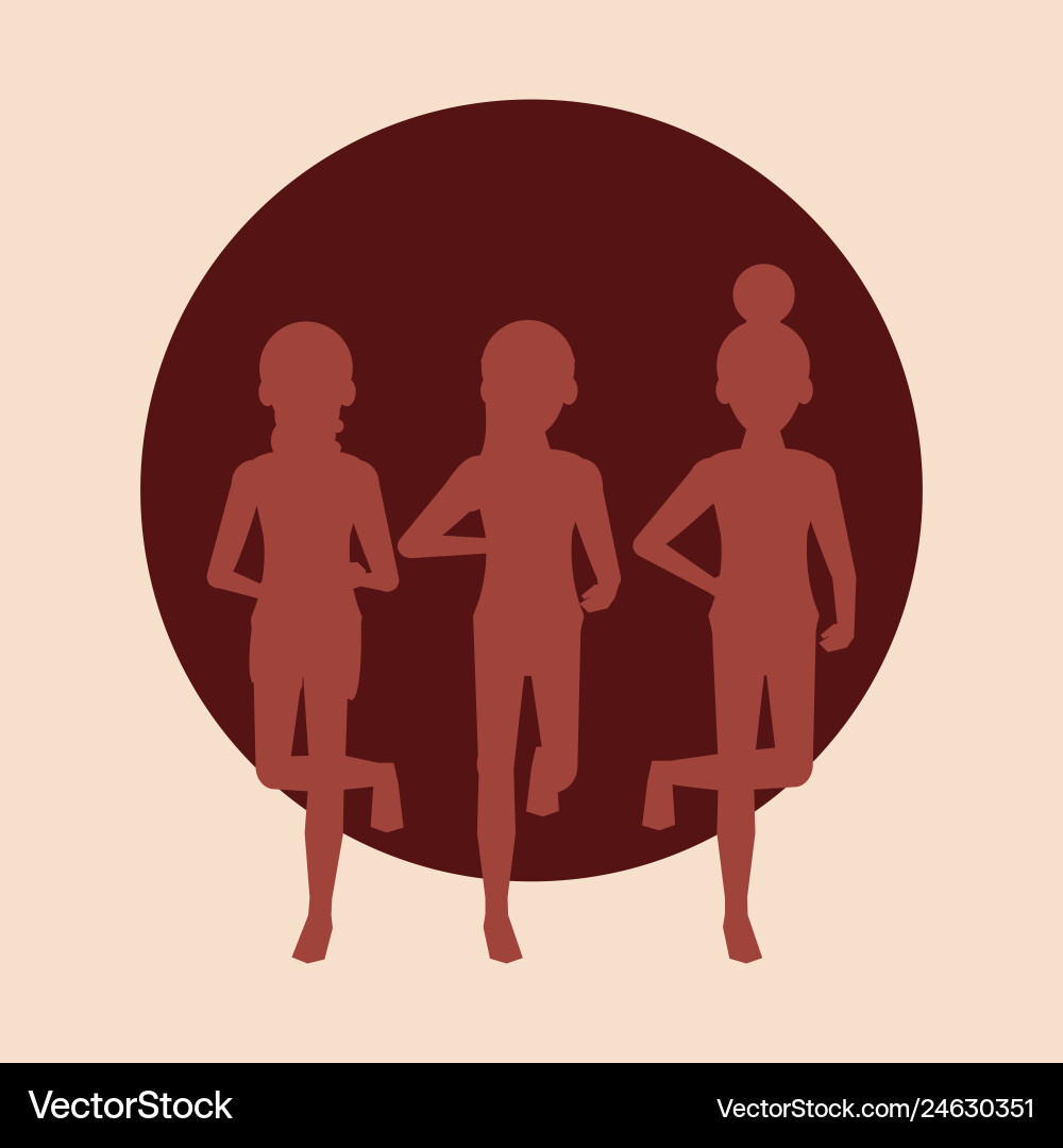 Fitness women running Royalty Free Vector Image