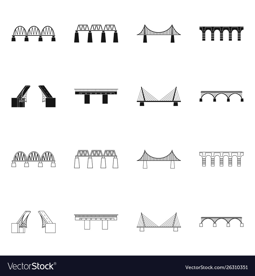 Isolated Object Connection And Design Sign Vector Image