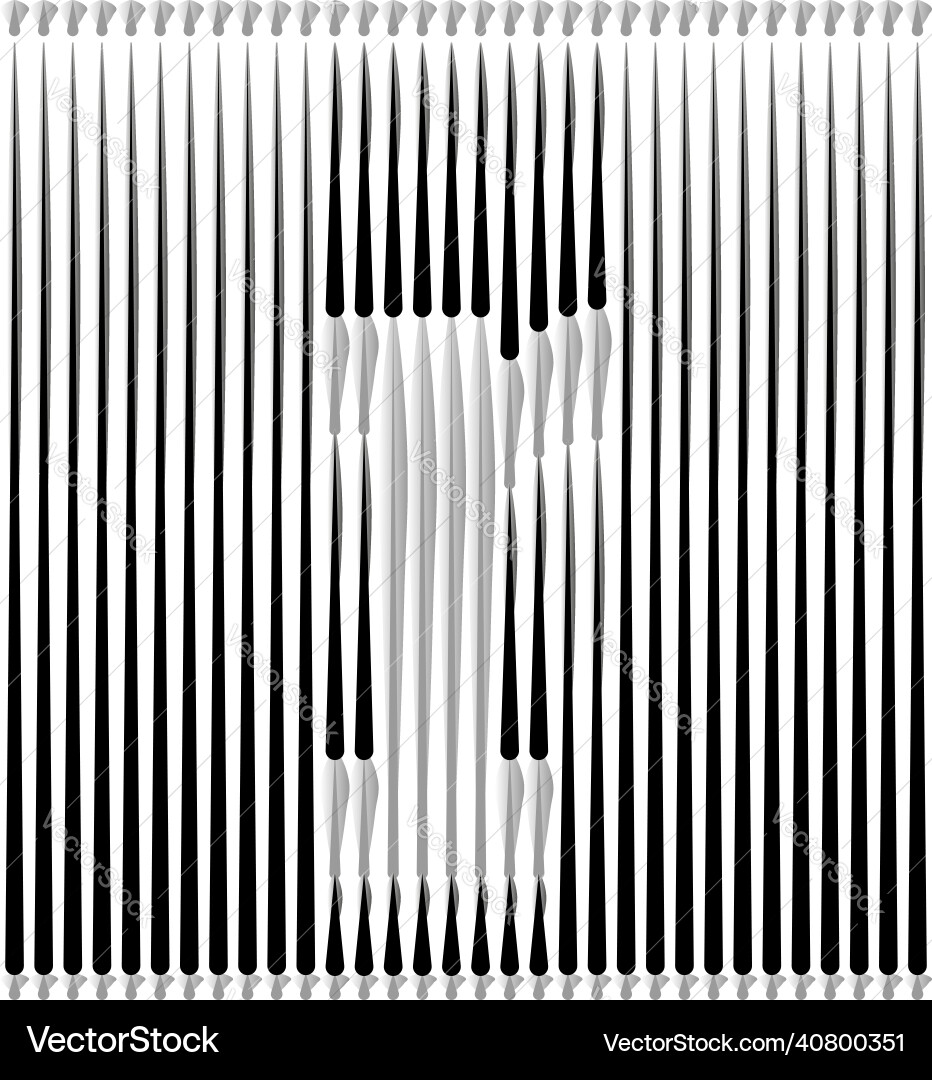 Lines forming letter logo design - letter r Vector Image
