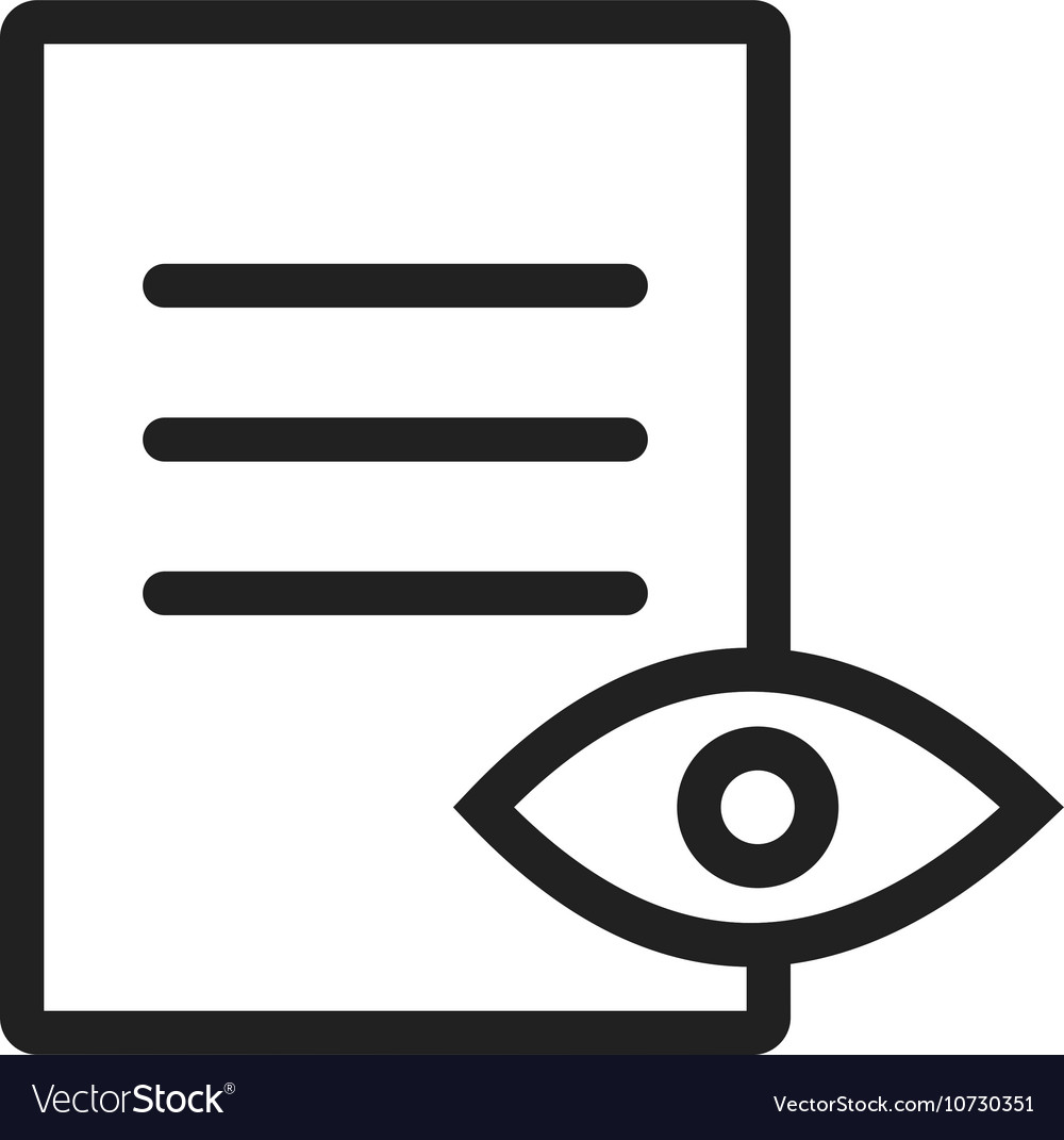 View document Royalty Free Vector Image - VectorStock