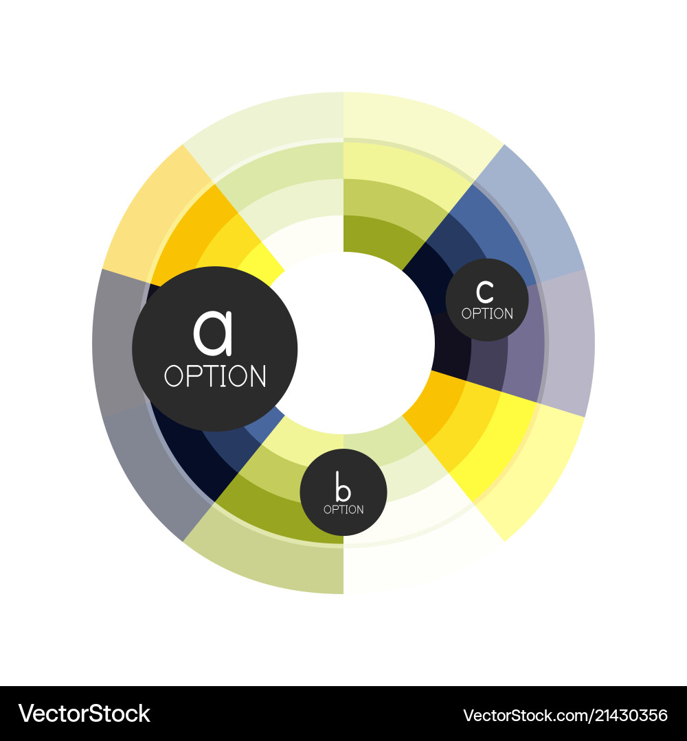 Abstract colorful geometric option infographics Vector Image