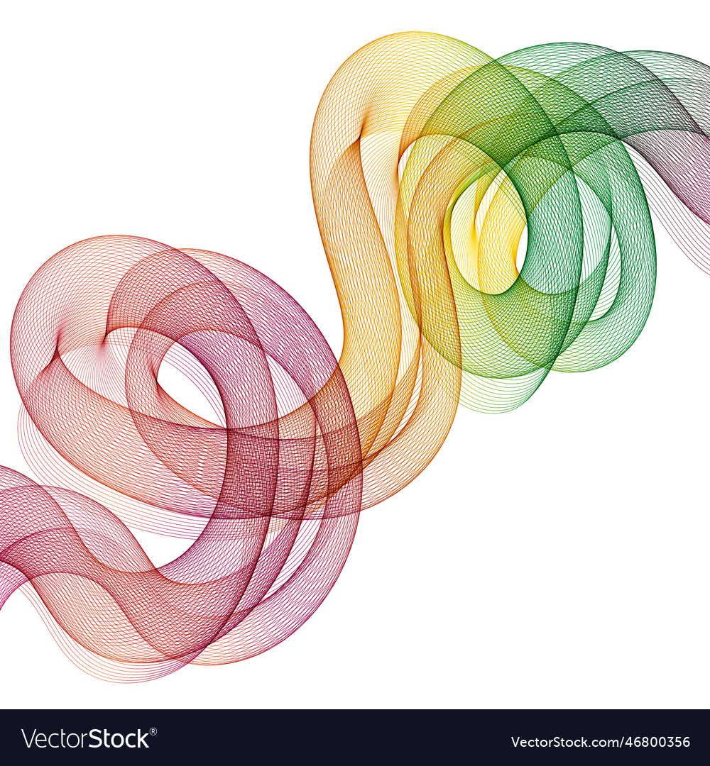 Abstract colorful wave wave pattern Royalty Free Vector