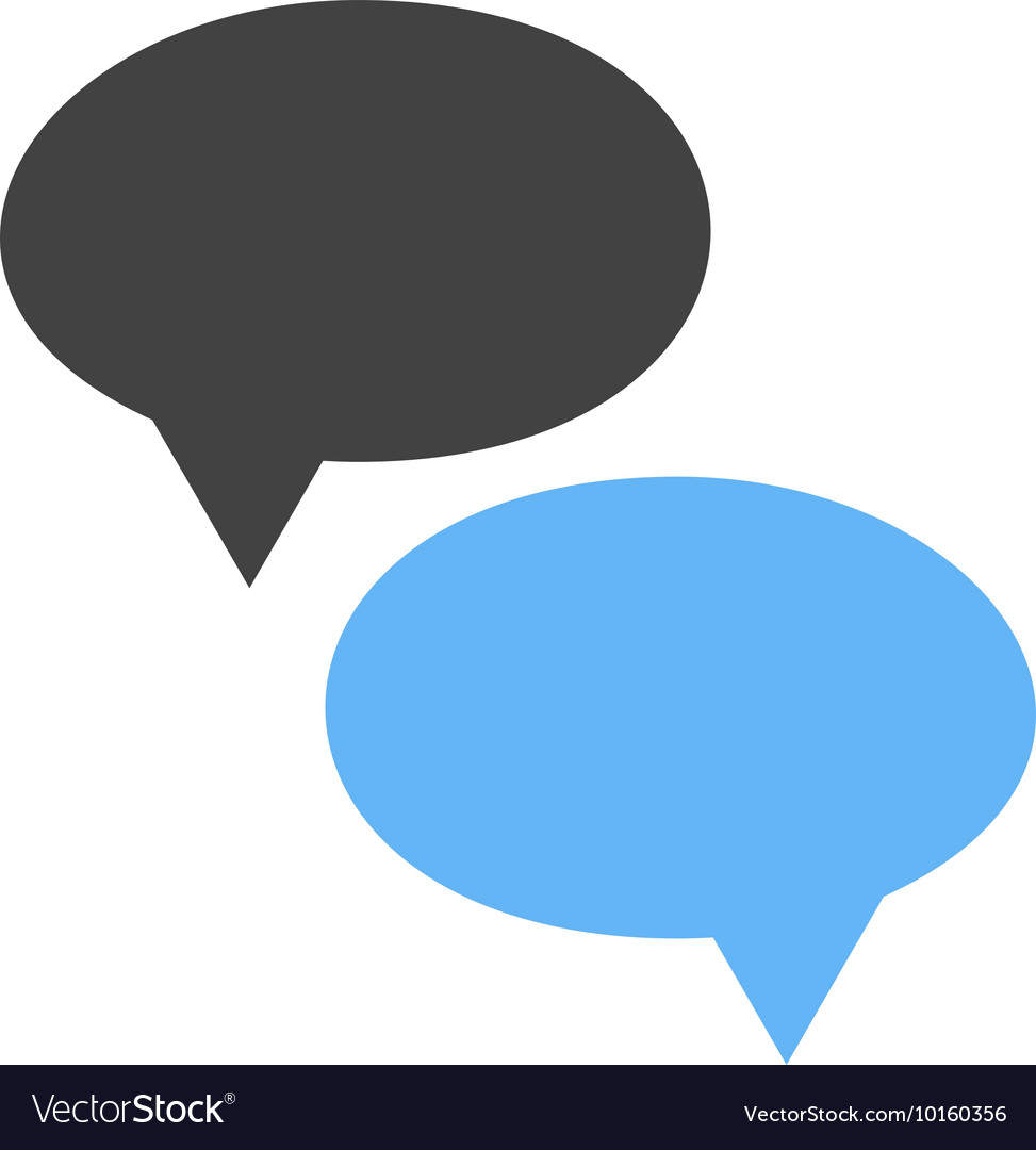 Conversation bubbles Royalty Free Vector Image