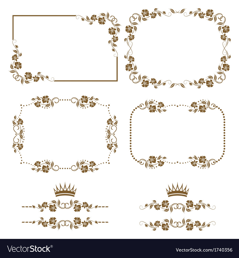 Decorative frame Royalty Free Vector Image - VectorStock