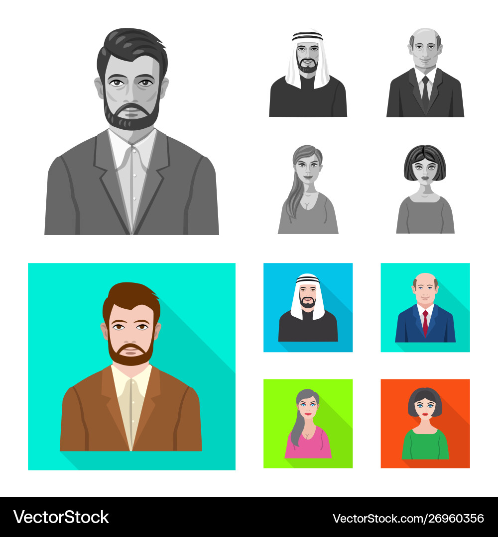 Design hairstyle and profession logo Royalty Free Vector