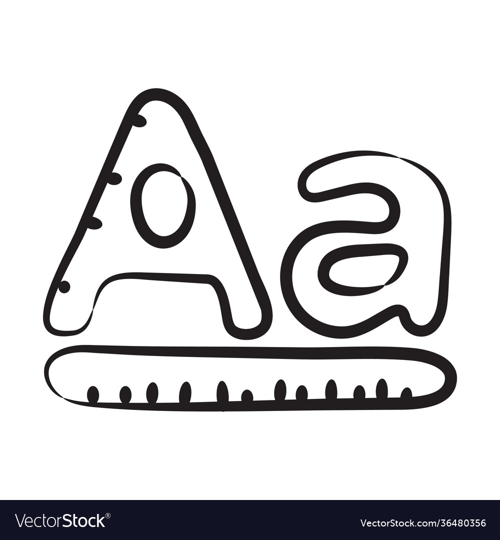 Font Royalty Free Vector Image - VectorStock