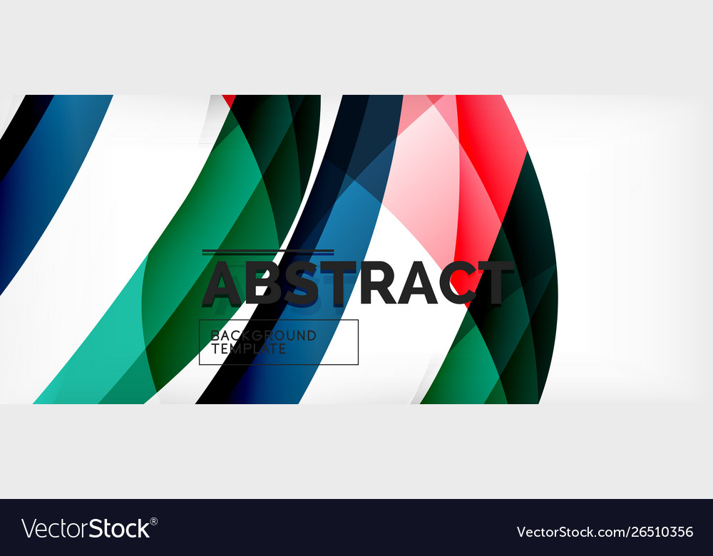 Linear wave web template Royalty Free Vector Image