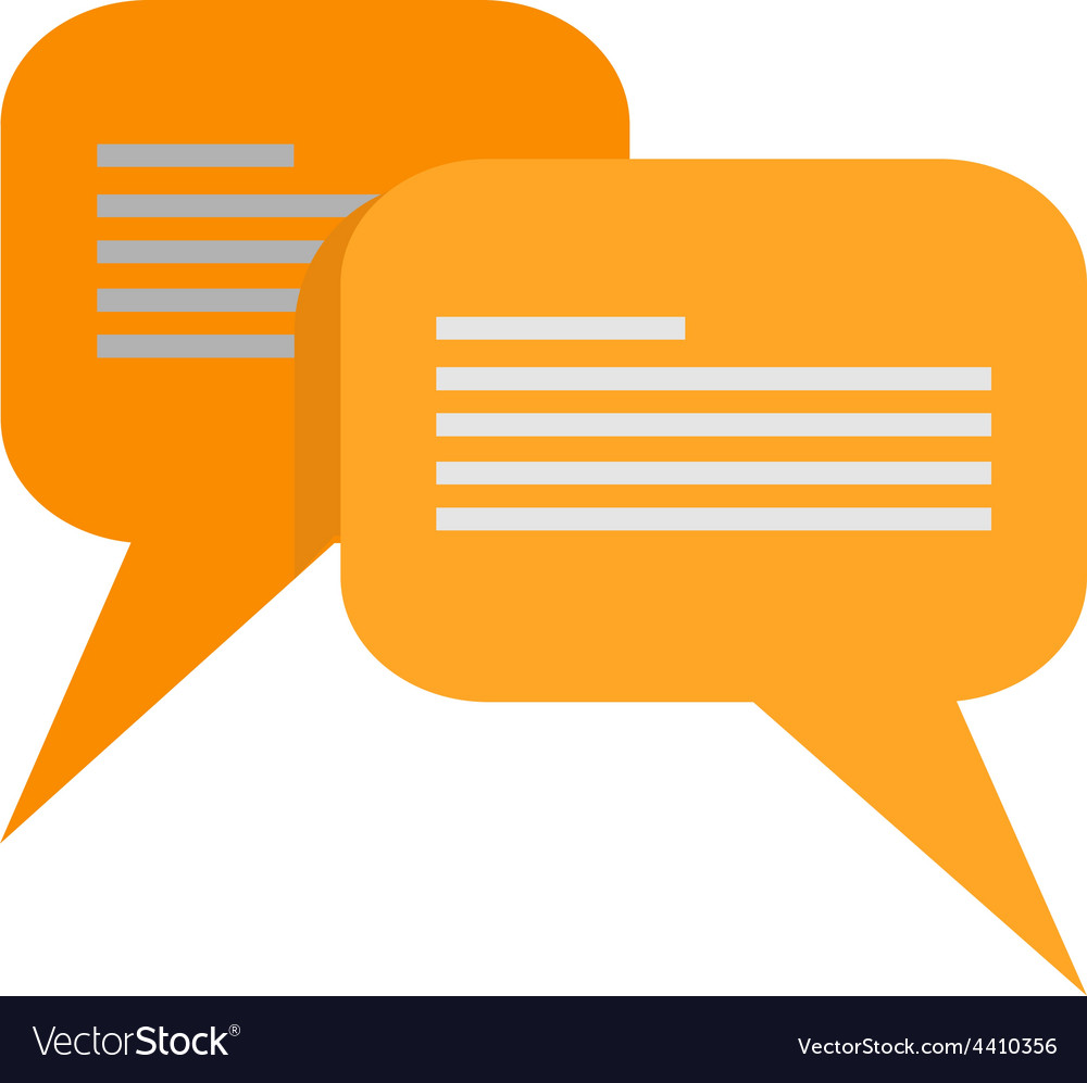 Message Bubbles Royalty Free Vector Image - VectorStock